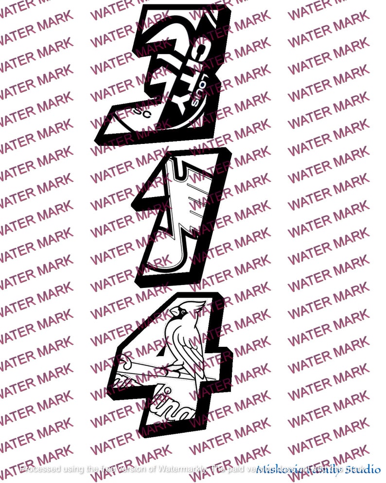 St.louis 314 Logo With Teams Inside the Numbers (jpeg) - Etsy