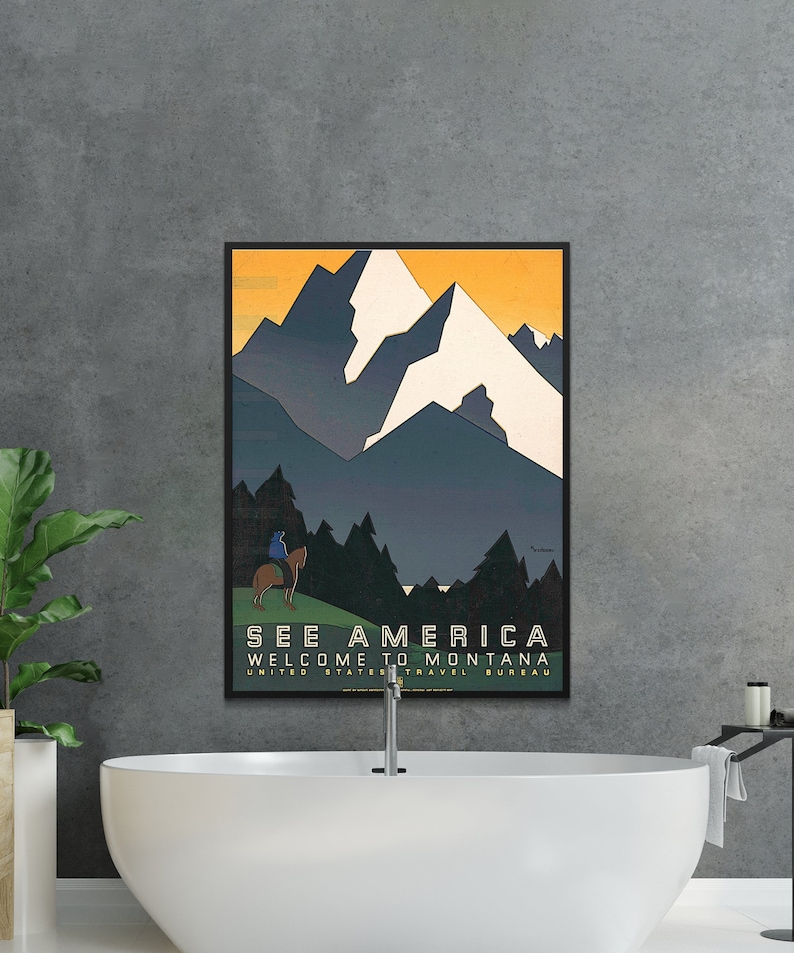 Vintage National Parks Poster Digital Download, See America Welcome to ...
