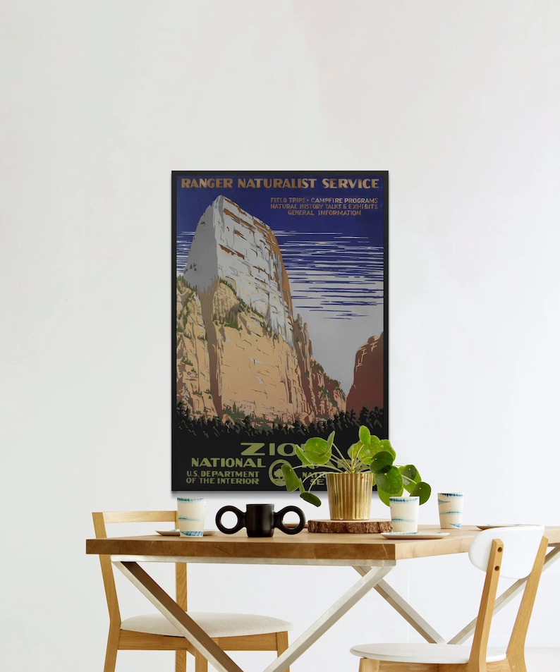 Vintage National Park Poster, Retro National Park Print,printable Wall ...