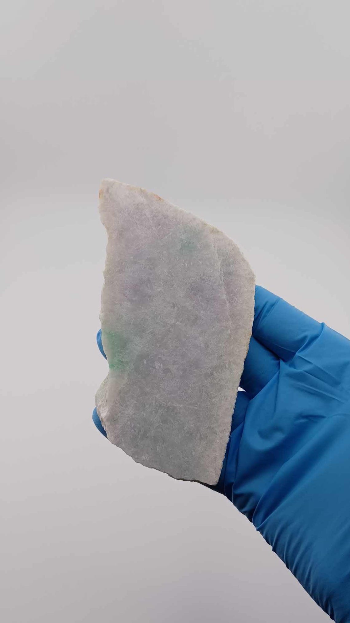 White & Green Jadeite Slab With Lavender Hue - 208g - Etsy