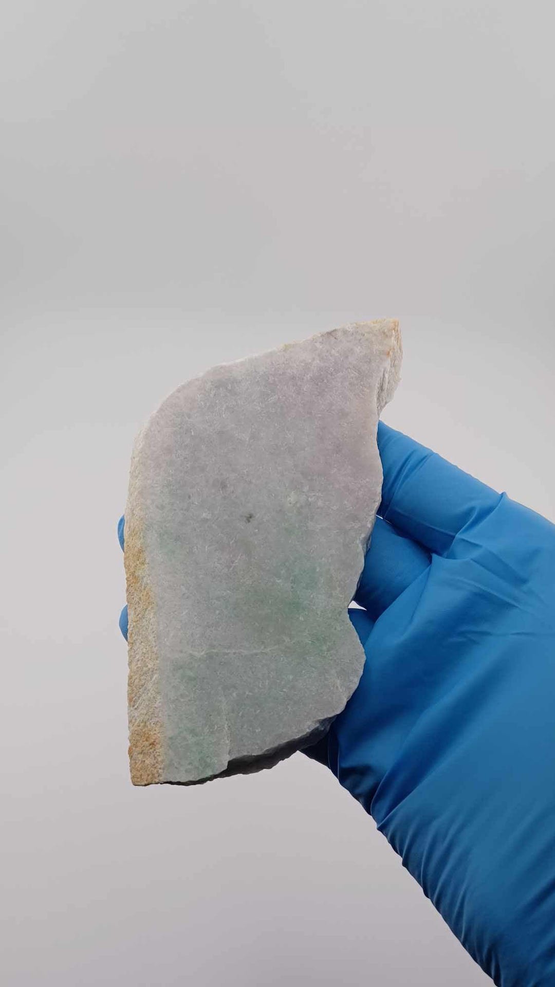 White & Green Jadeite Slab With Lavender Hue 208g - Etsy