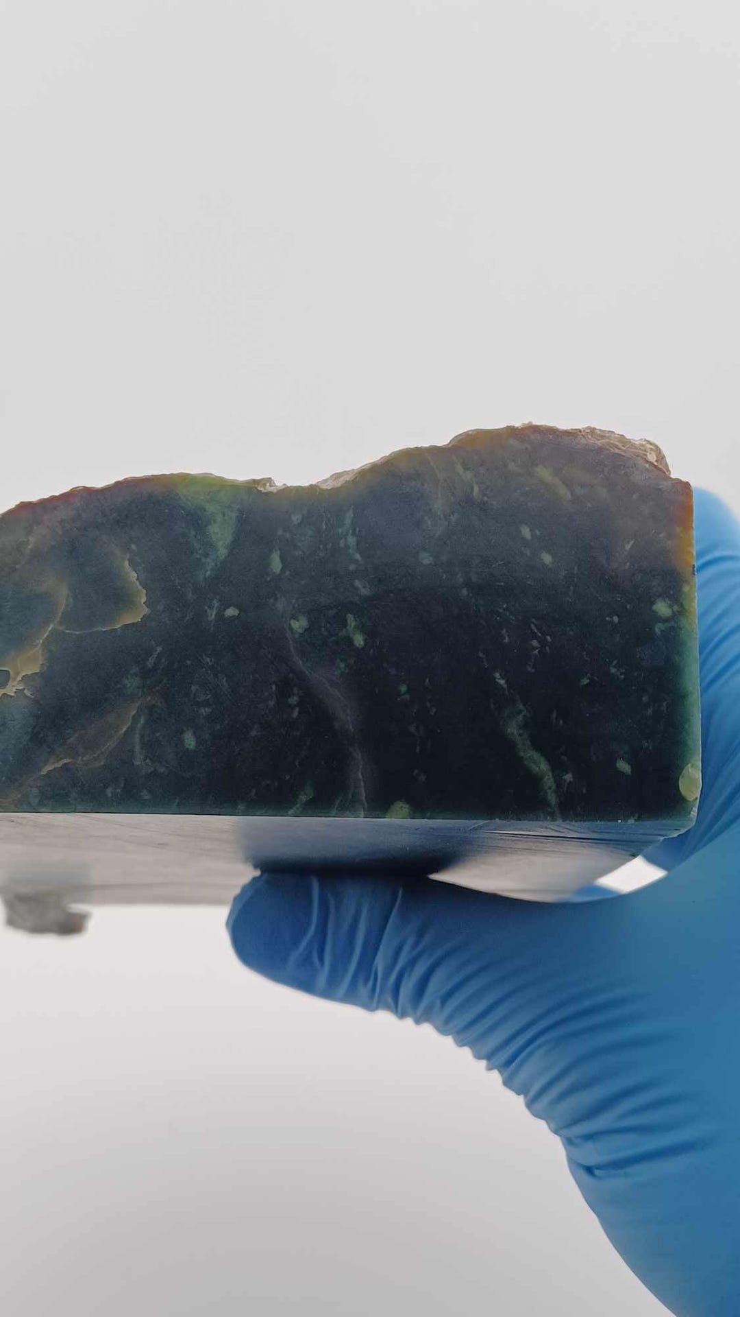 Rare Dark-blue Nephrite Jade -1.5kg - Bright Green Chromium Spots - Etsy