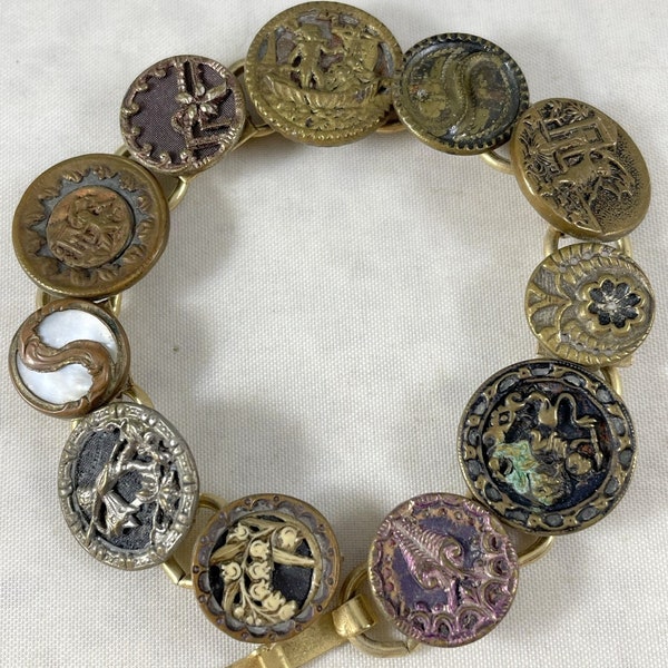 Antique Button Jewelry - Etsy