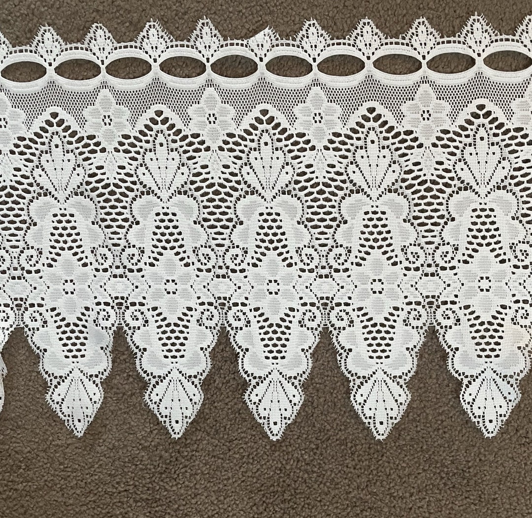 Vintage Victorian Motif Lace Valance Trim Window Curtain Valance ...
