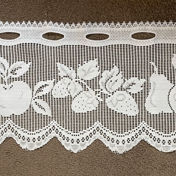 Vintage Victorian Motif Lace Valance Trim Window Curtain Valance ...
