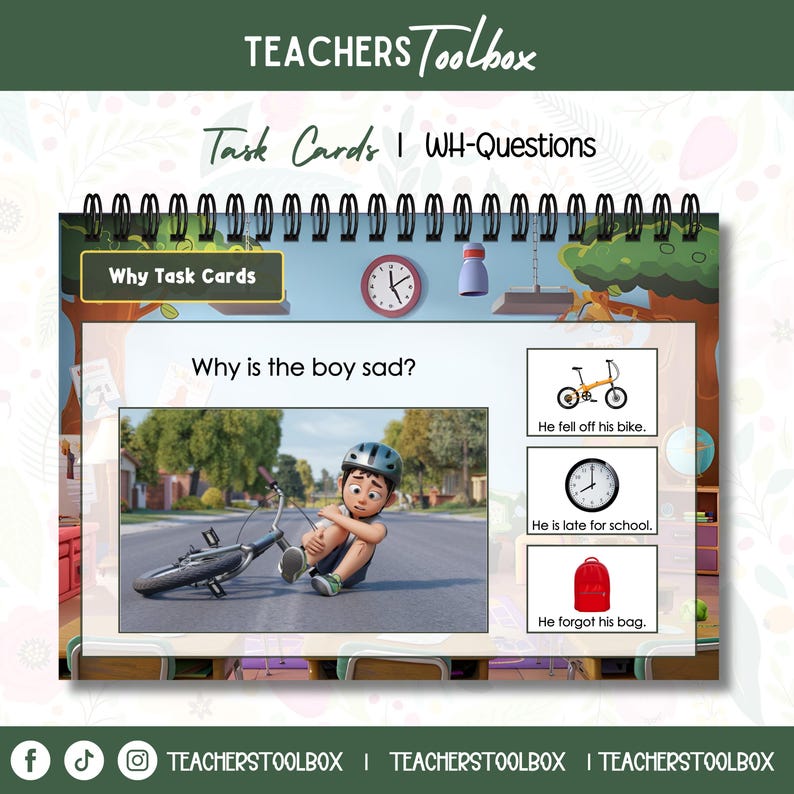 Wh-questions Task Cards - Etsy