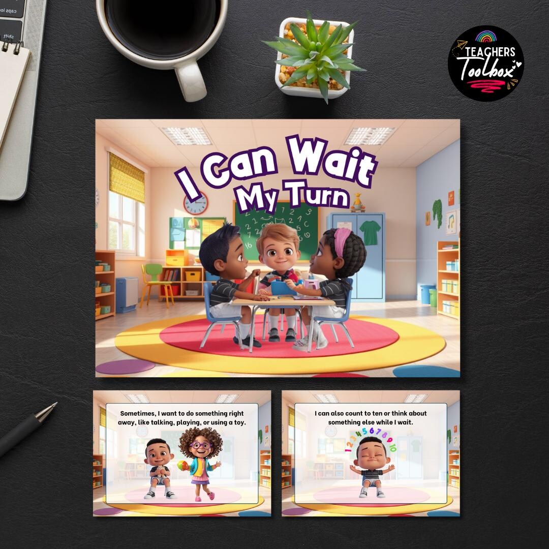 Social Story: I Can Wait My Turn - Etsy