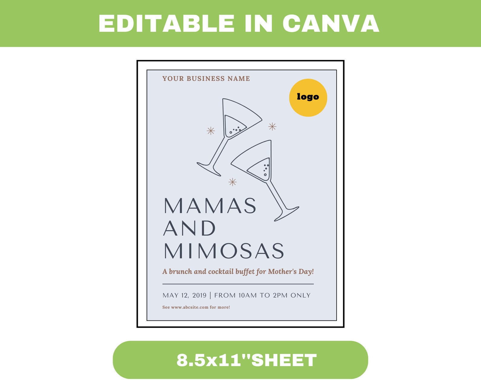 Mimosa Sign, Mimosa Tag SVG, Mimosa Tags Template, Mimosa Bar Sign SVG ...