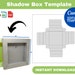 Shadow Box Template SVG, Shadow Box Svg, Paper Box Frame, 3D Shadow Box ...