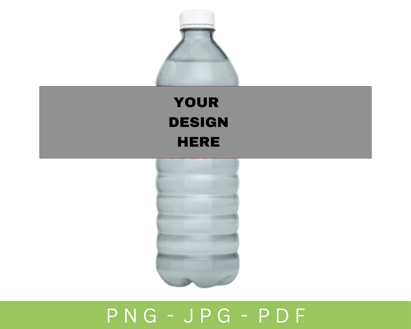 Water Bottle Labels Template, Water Bottle Template, Water Bottle Blank ...