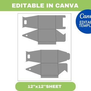 Gable Box Template, Gable Box SVG, Gift Box Svg, Party Favor Box ...