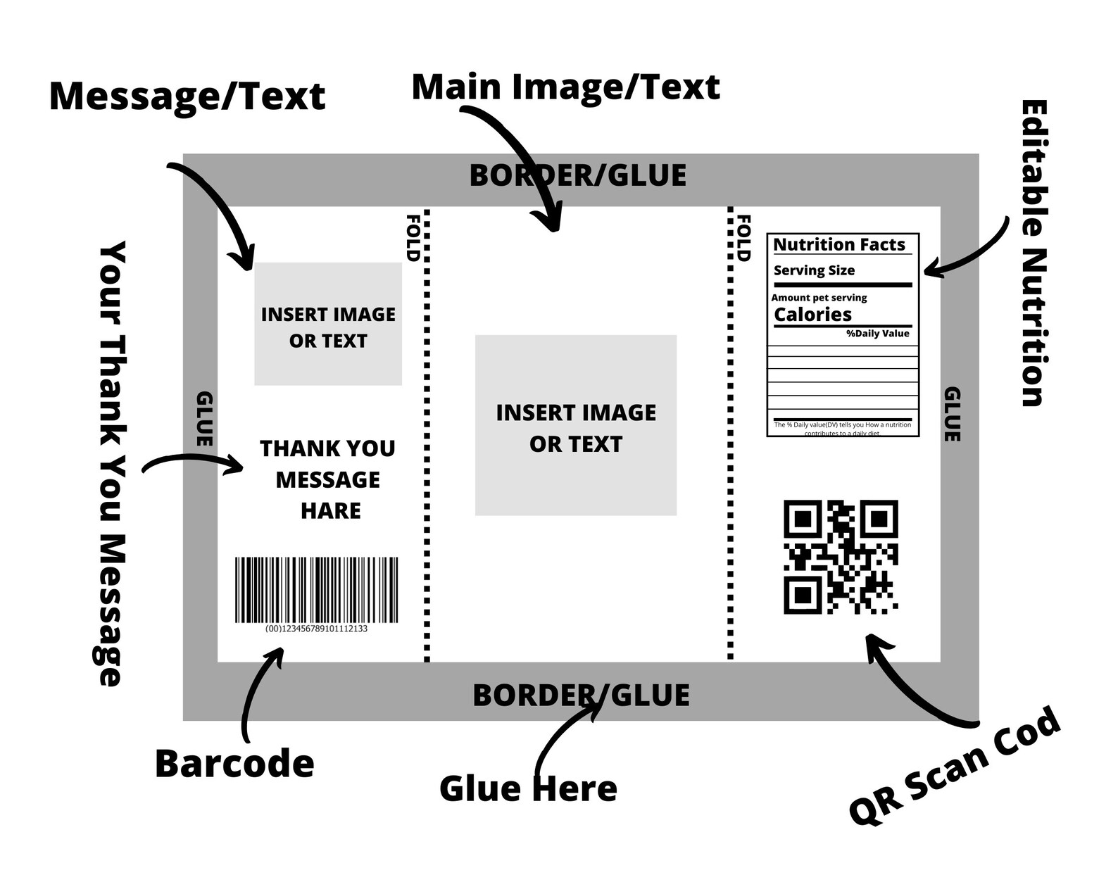 Chip Bag Template, Editable Chip Bags, Chip Bag Labels, Custom Chip ...