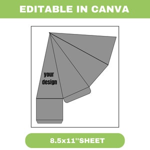 Pyramid Gift Box Template, Pyramid Favor Box, Cone Candy Box Template ...