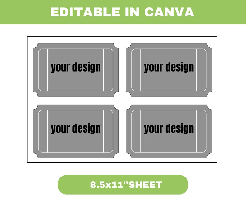 Carnival Ticket Template, Carnival Ticket SVG, Tickets Sign, Editable ...
