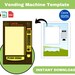Vending Machine Template, Vending Machine SVG, Vending Machine, Vending ...