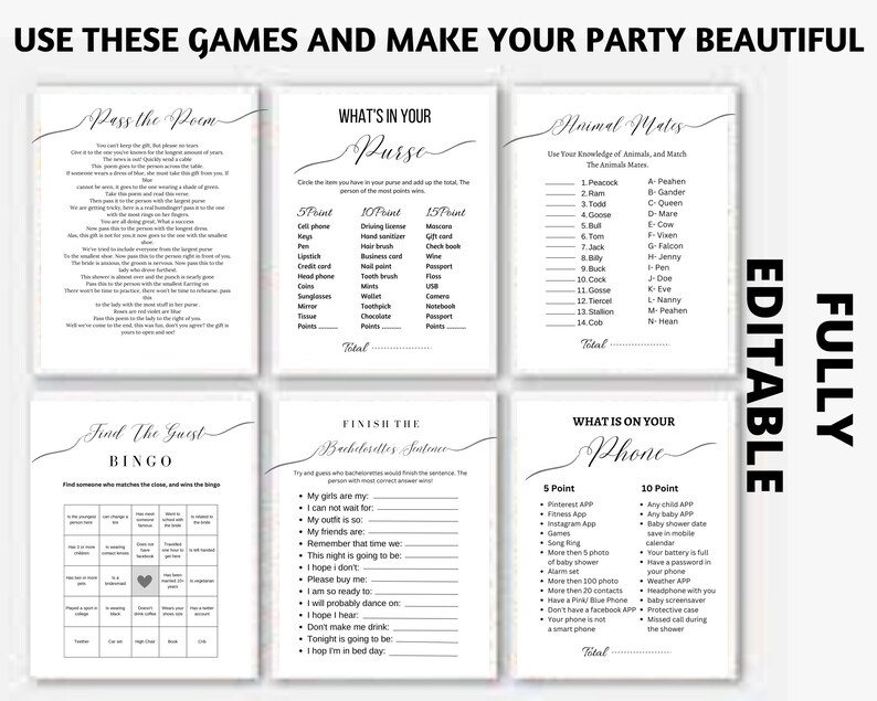 65 Party Favor Templates Bundle, Party Templates , Chip Bag Template ...
