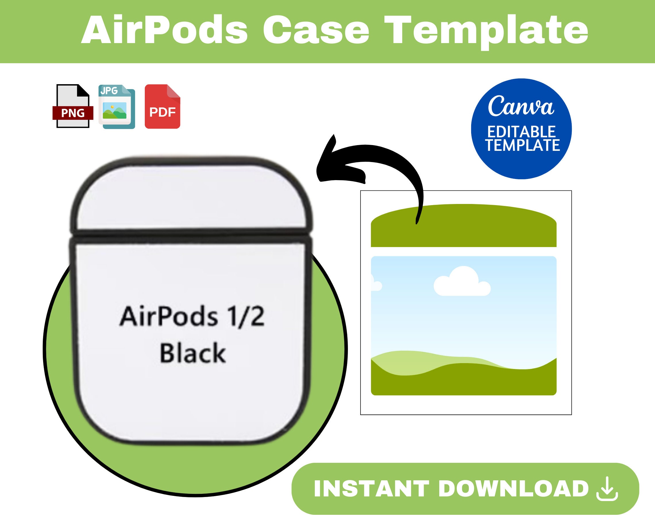 AirPod Case Template, Case Template SVG, AirPod Case Sublimation ...