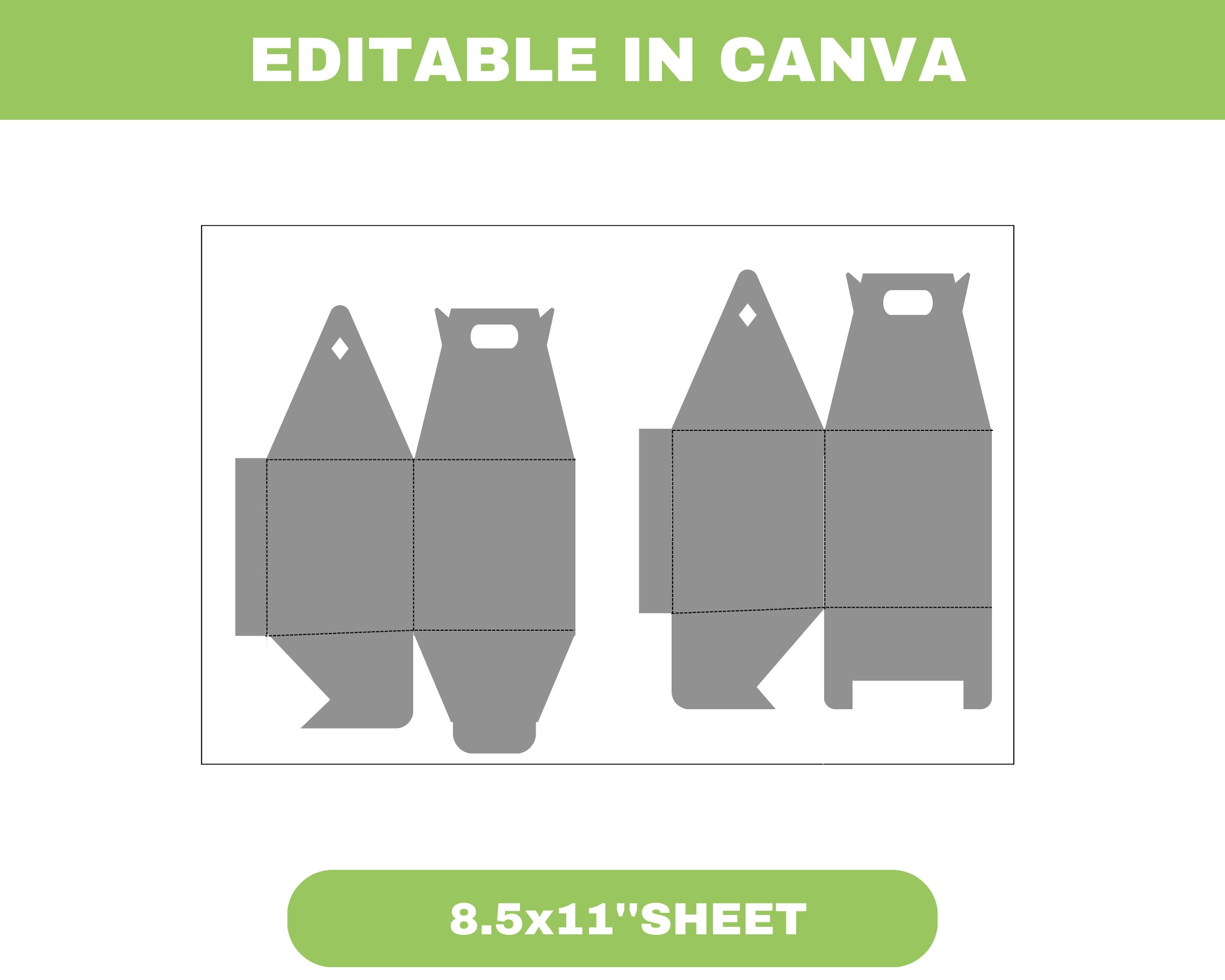 Gable Box Template, Gable Box SVG, Gift Box Svg, Party Favor Box ...