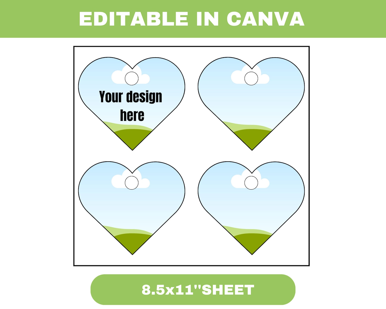 Dog Tag Heart, Heart Tag Template, Heart Tag SVG, Dog Tag Sublimation ...