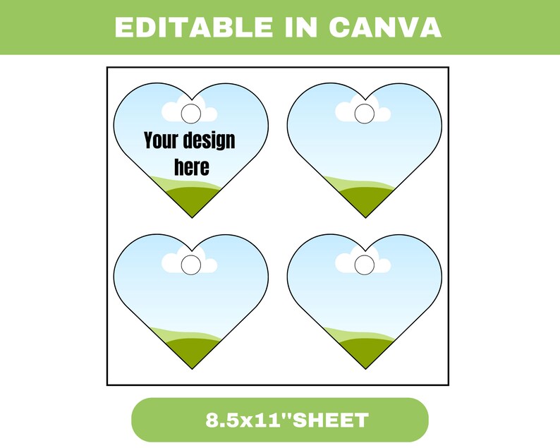 Dog Tag Heart, Heart Tag Template, Heart Tag SVG, Dog Tag Sublimation ...