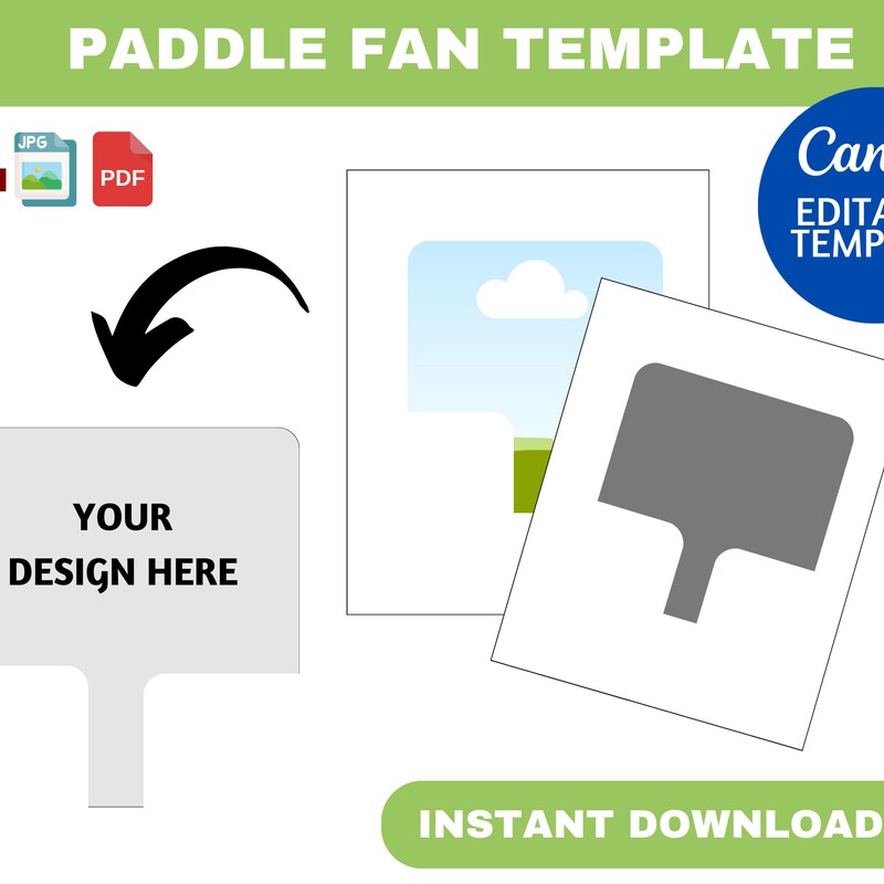 Paddle Fan - Etsy
