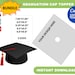 Graduation Cap Topper, Graduation Cap Template, Custom Graduation Cap ...