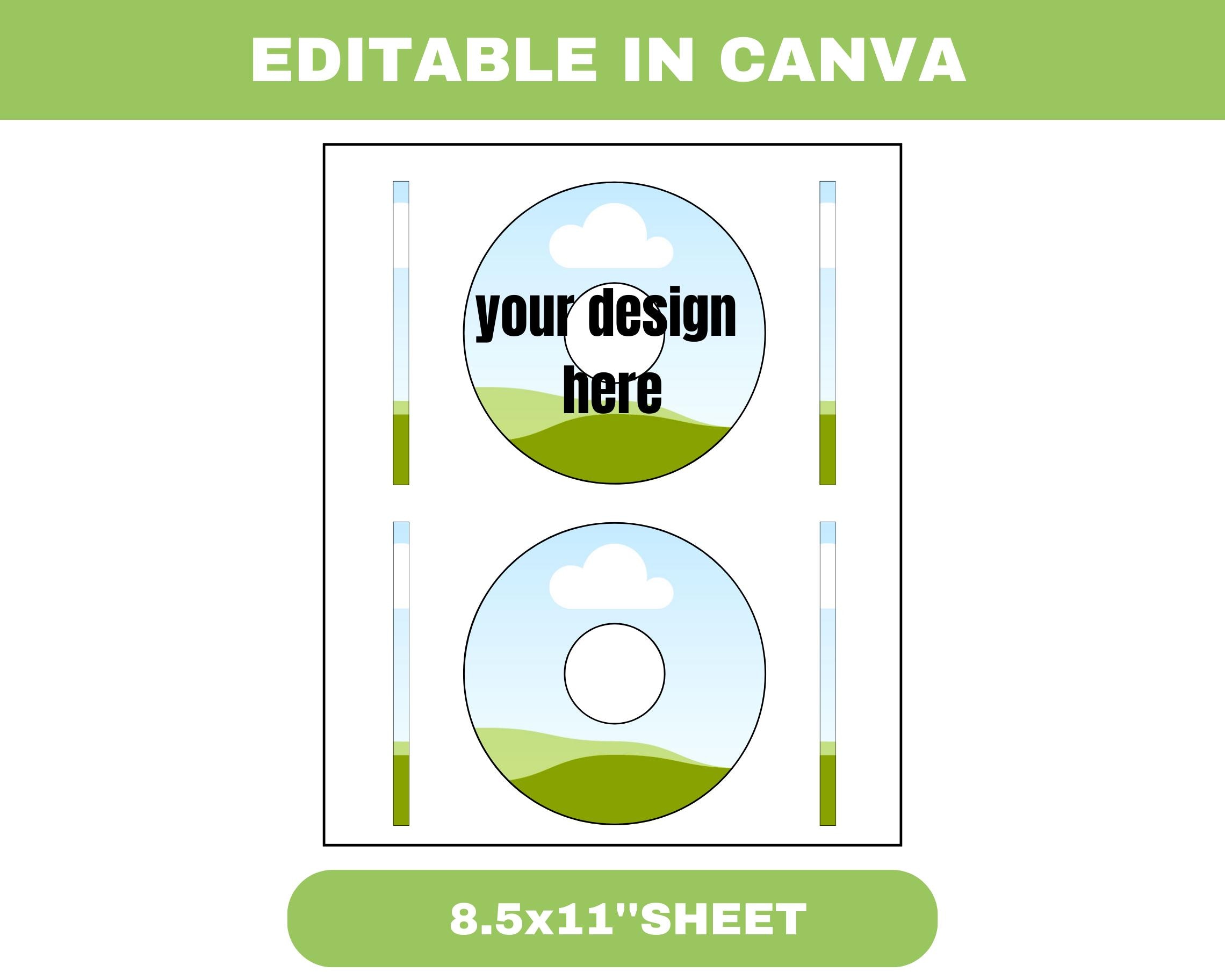 CD Template, SVG, Label, DVD Label Template, Cricut Label, Dvd Label ...