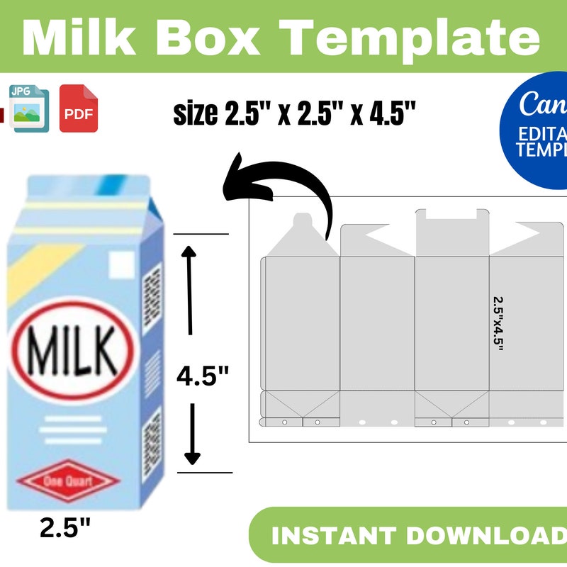 Milk Carton Boxes - Etsy