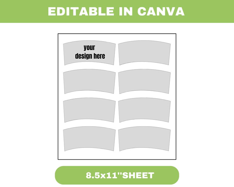 Cup Wrapper Template, Cup Wrapper SVG, Coffee Cup Sleeve Template, Cup ...