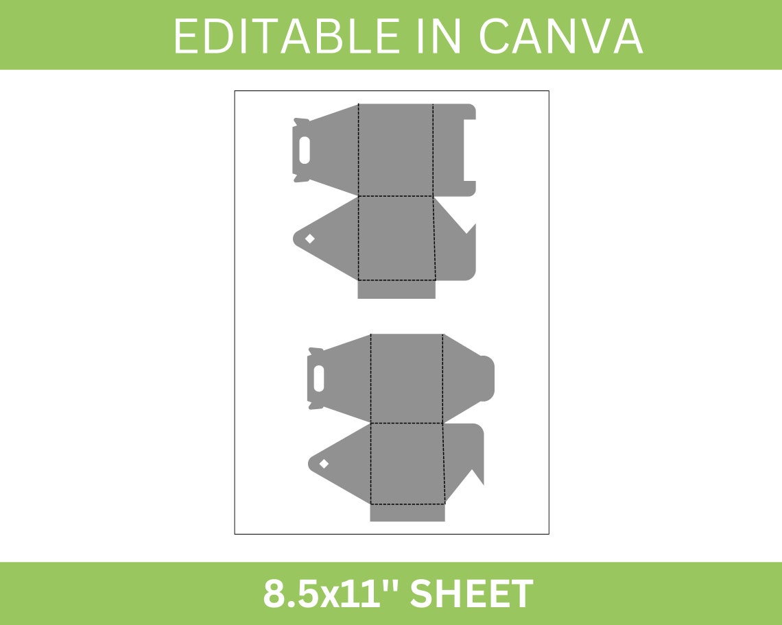 Gable Box Template, Gable Box Svg, Party Favor Box, Box Template Svg ...