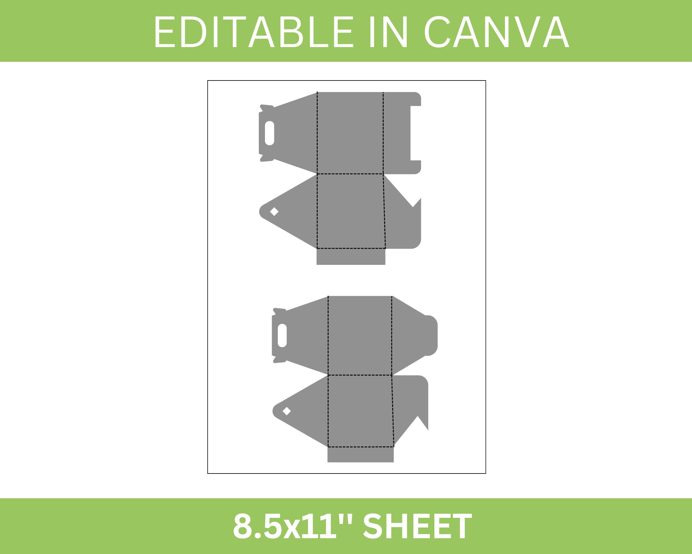 Gable Box Template, Gable Box Svg, Party Favor Box, Box Template Svg ...