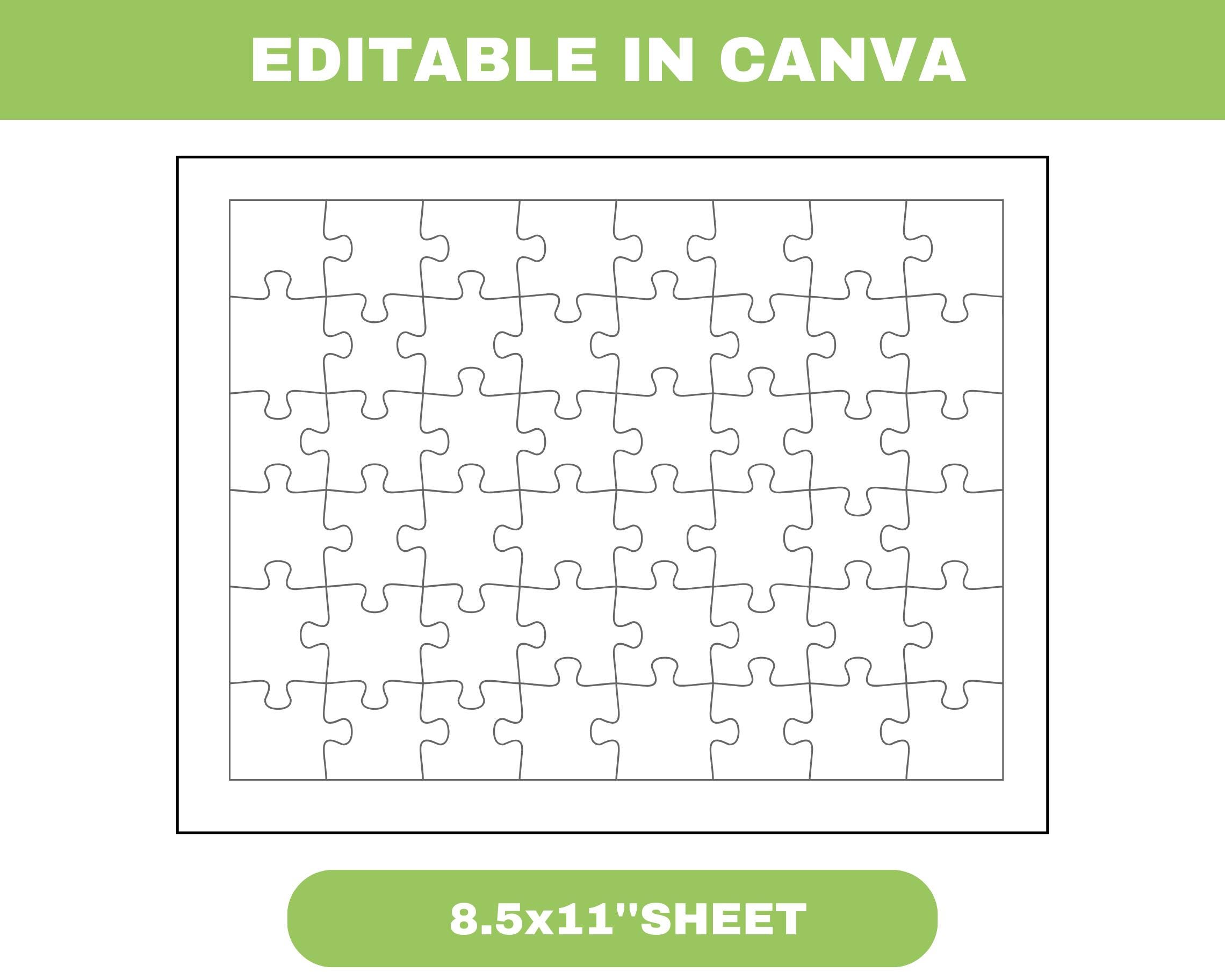 Jigsaw Puzzle Template, Jigsaw Puzzle SVG, Jigsaw Puzzle Svg, Puzzle ...