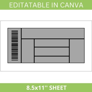 Shoe Box Label Template, Sneaker Box Template, Shoebox Label Template ...