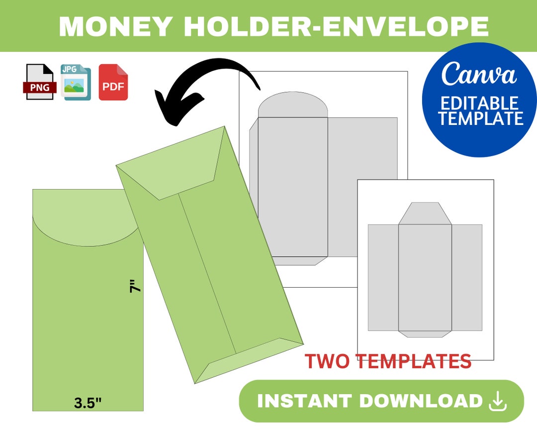 Envelop Template, Money Holder Template, Wedding Gift Envelope, Money ...