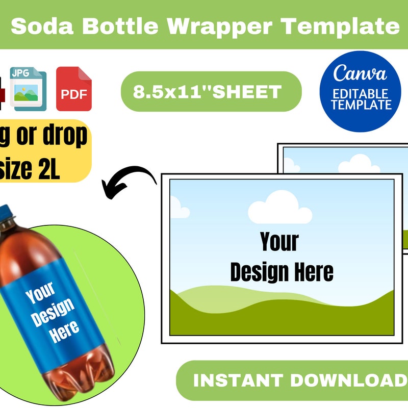 2 Liter Soda Bottle - Etsy