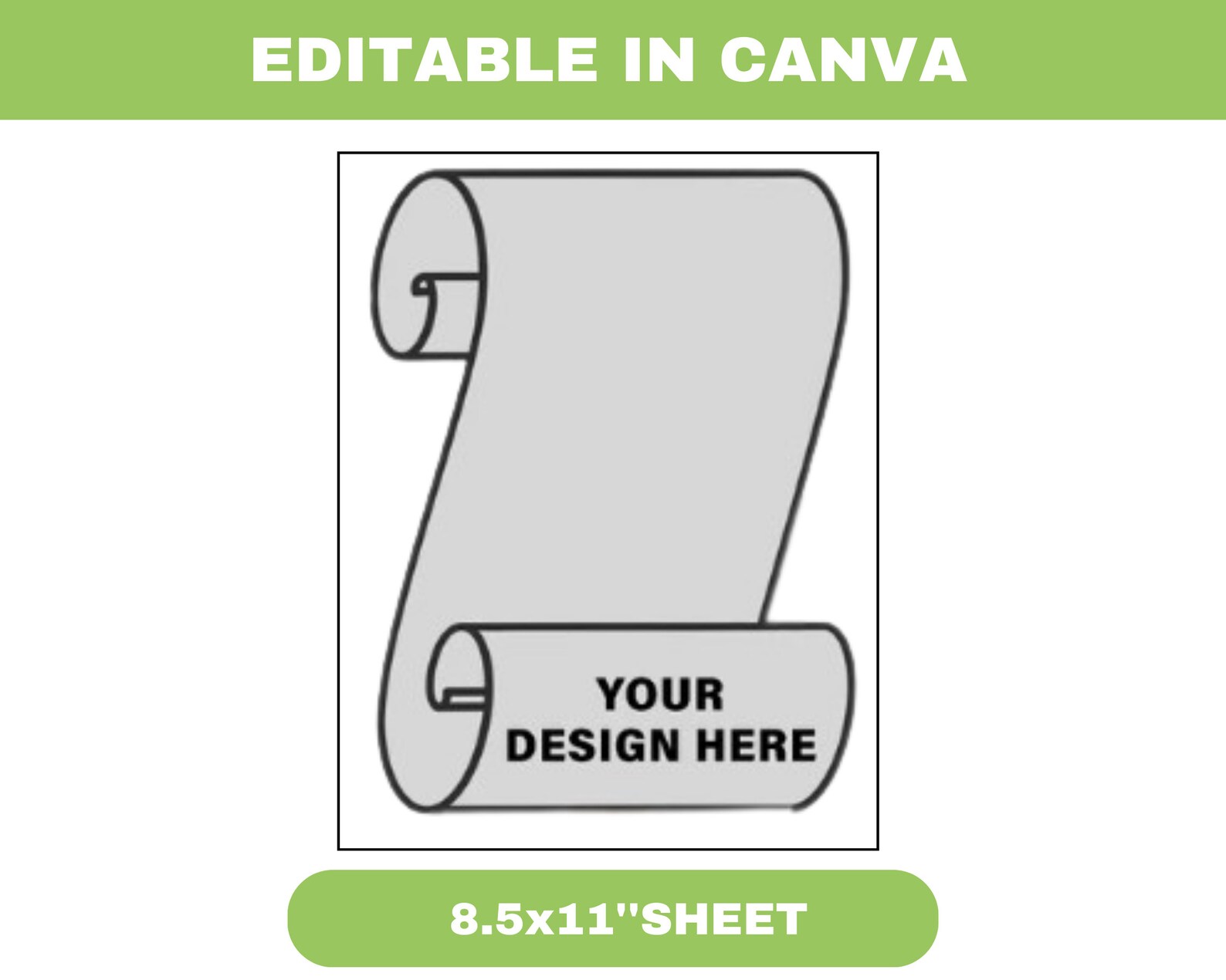 Scroll Fan Template, Scroll Fan Template SVG, Celebration Scroll Fan ...