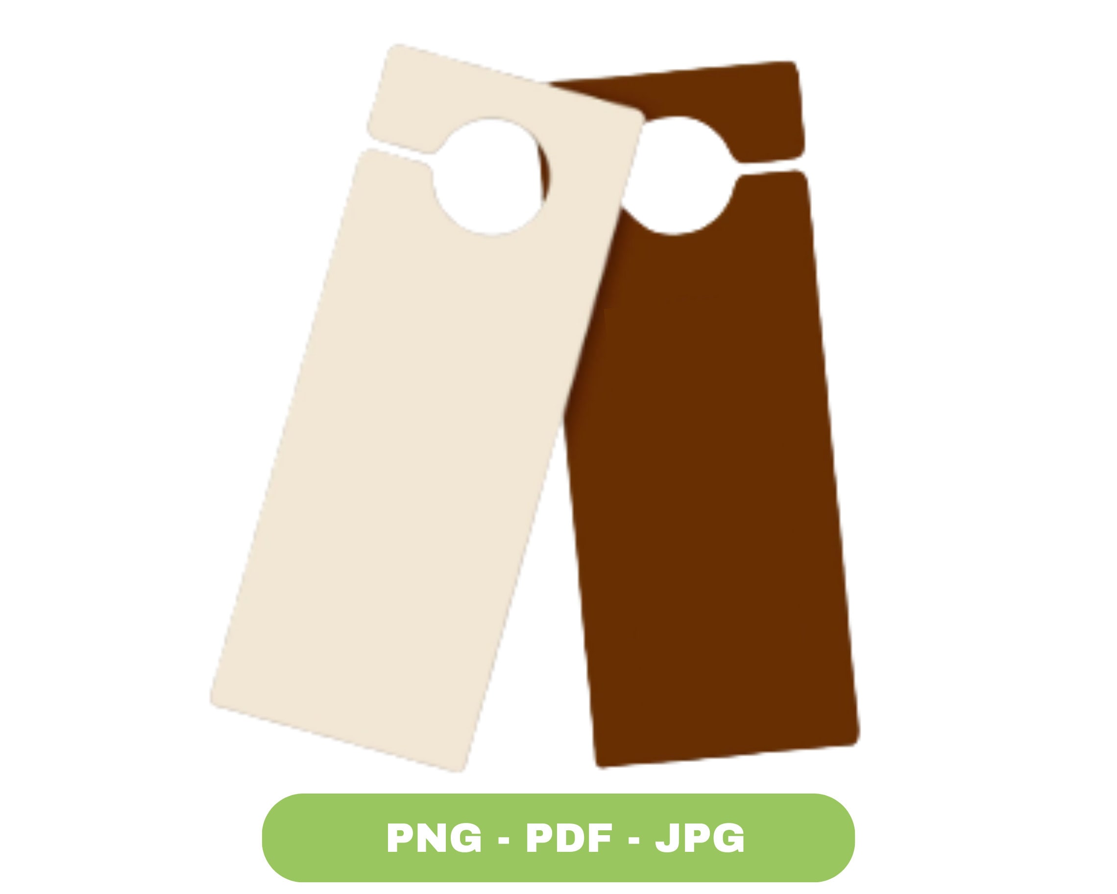 Door Hanger Template, Door Hanger SVG, Door Knob Hanger Svg, Door ...