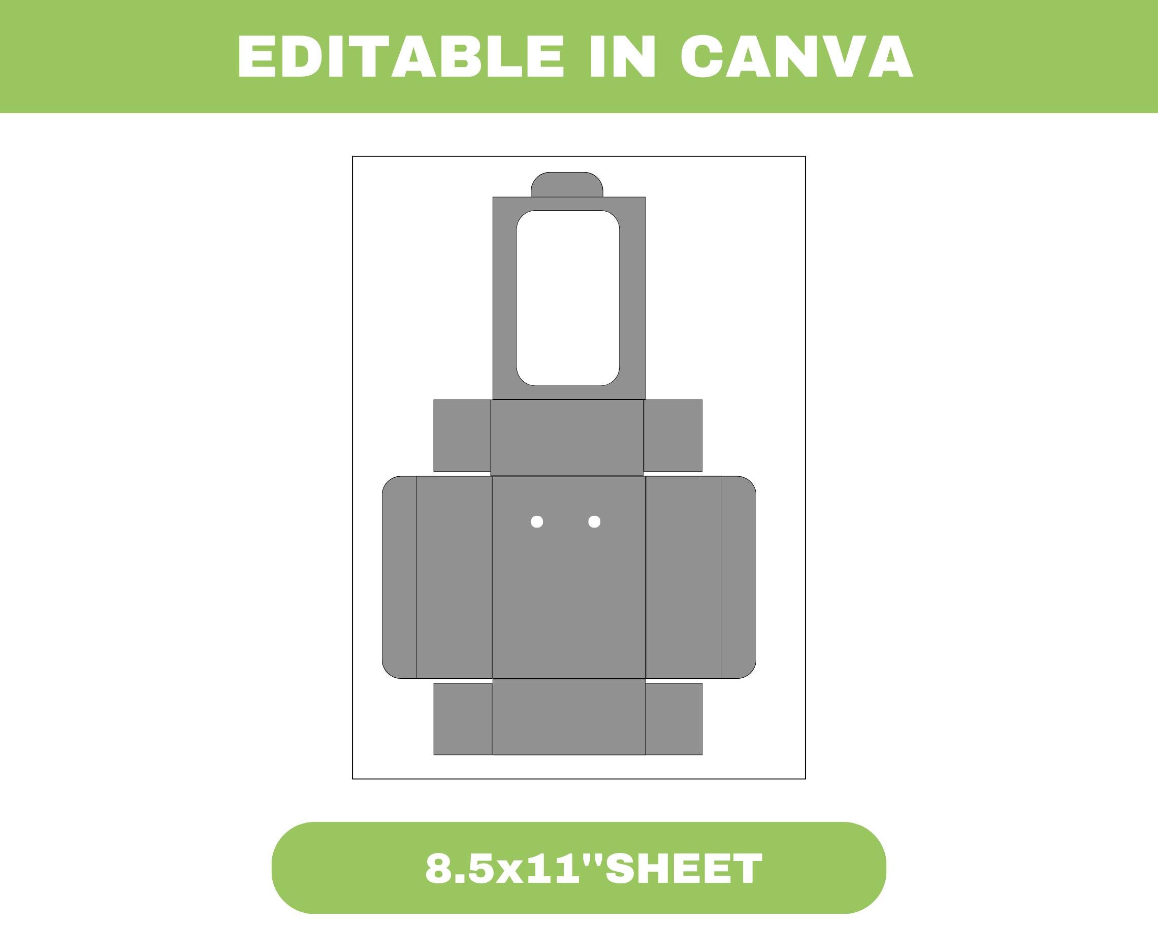 Keychain Box SVG, Keychain Box Template, Keychain Packaging, Keychain ...
