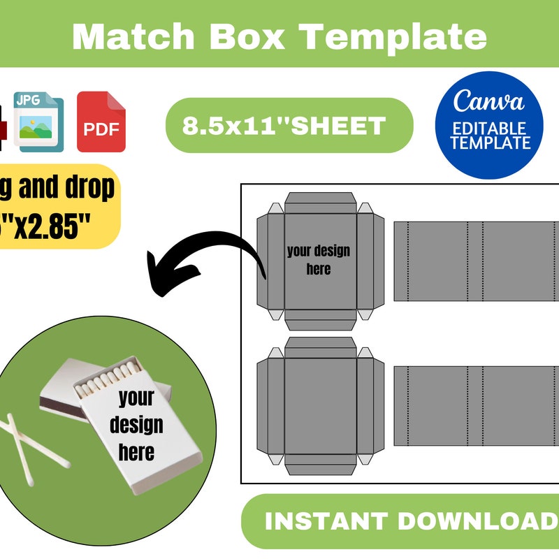 Blank Match Box - Etsy
