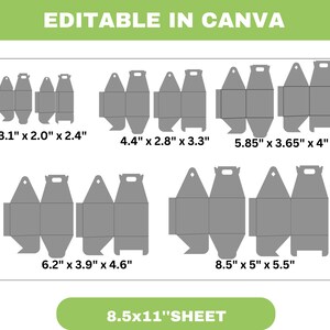 Gable Box Template Bundle, Gable Box SVG, Gift Box Svg, Party Favor Box ...