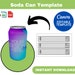 Soda Can Template, Soda Can SVG, Soda Can Label, Soda Can Wrap, Soda ...