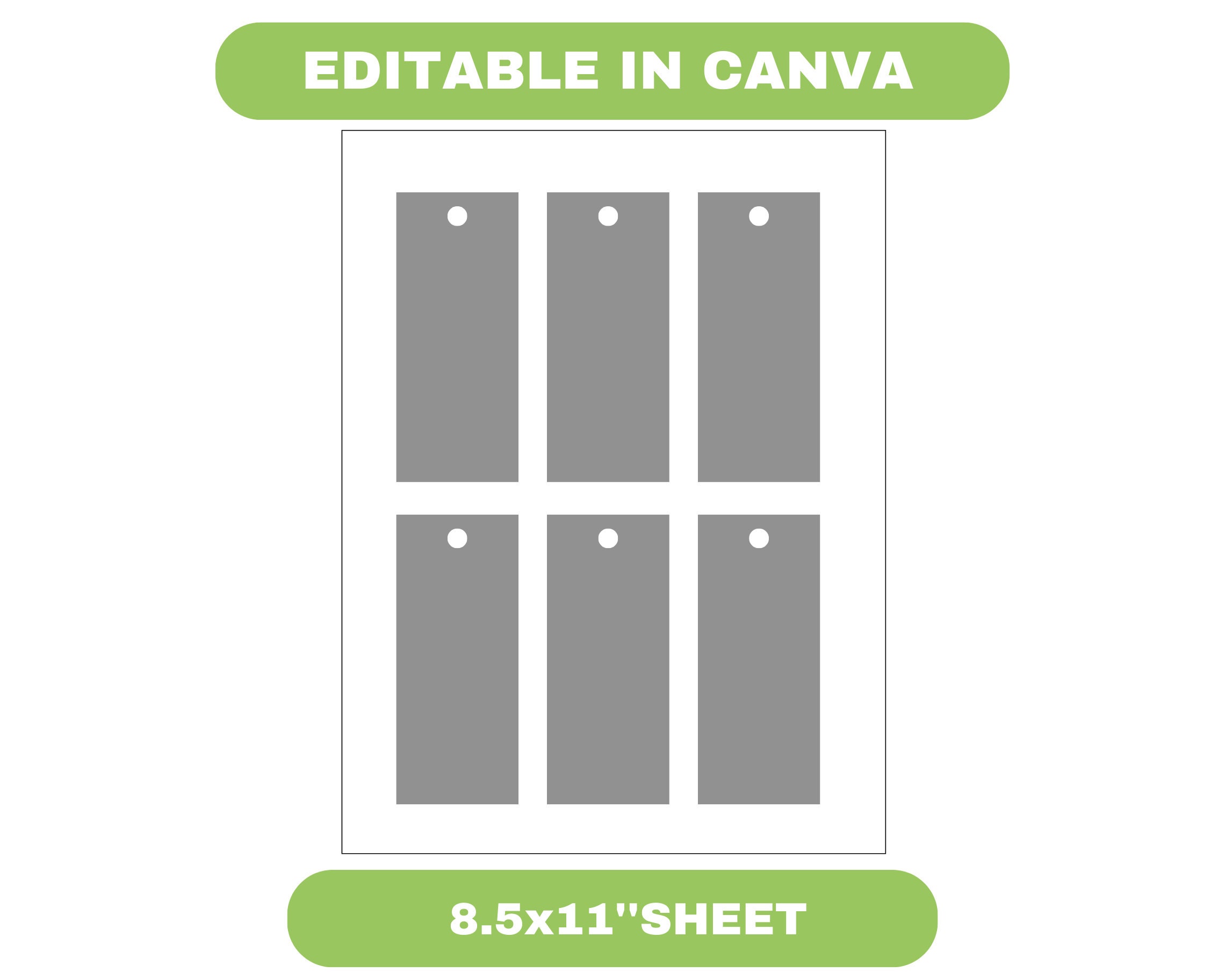 Editable Bookmark Template Svg, Bookmark Label Tags, Bookmark Printable ...