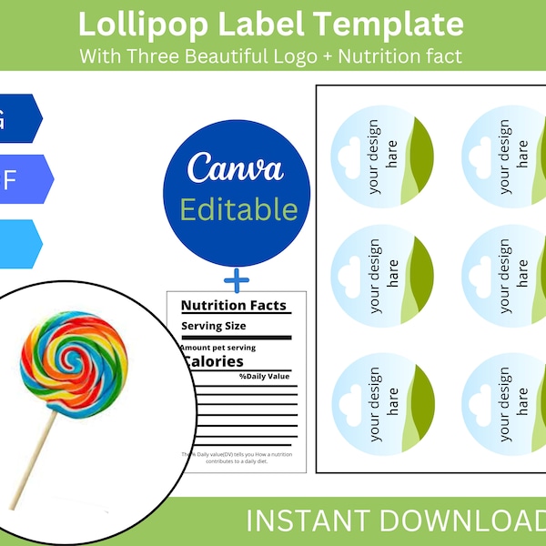 Lollipop Stickers - Etsy