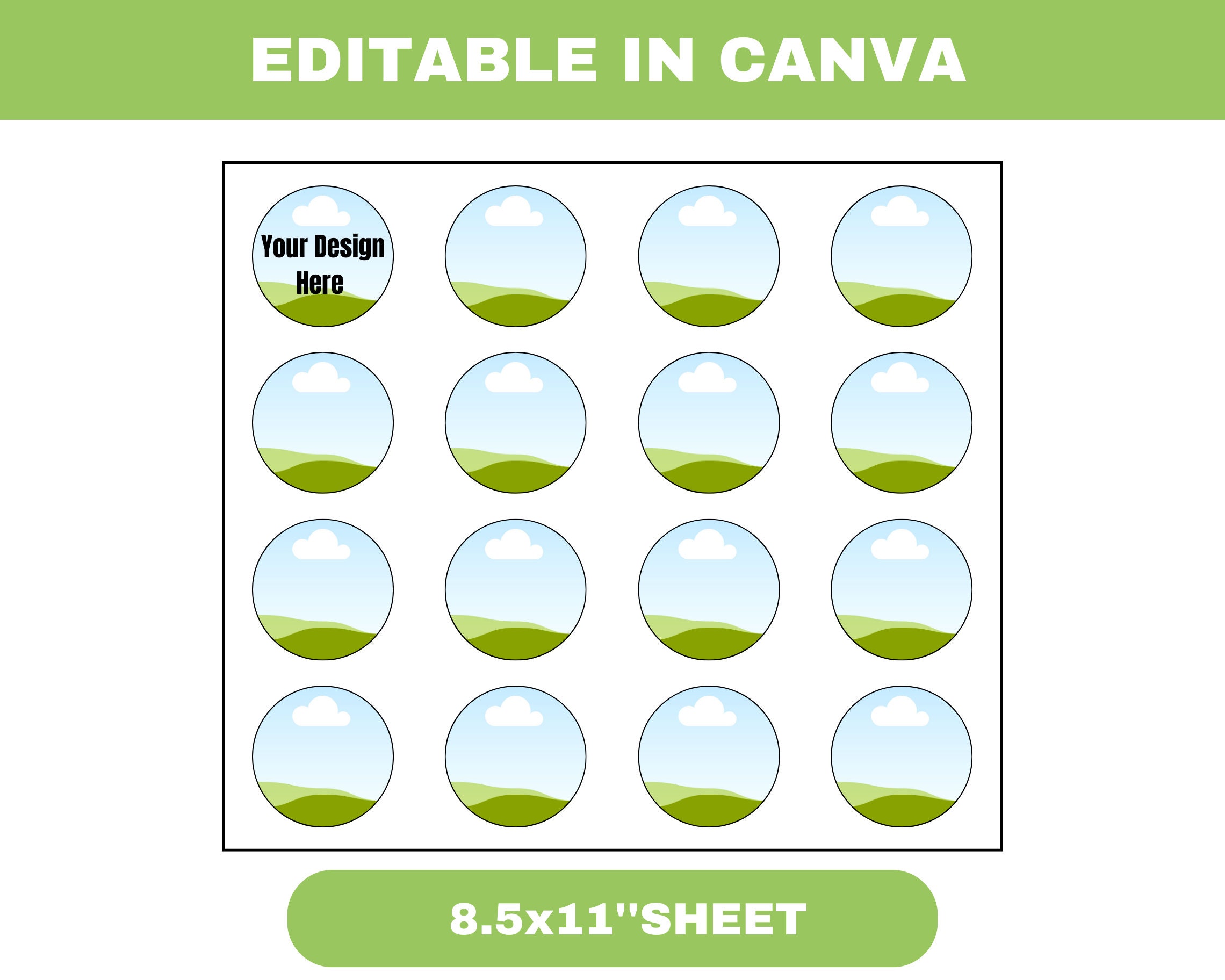 1 Inch Circle Template, Circle Label Template, Circle Template Svg ...