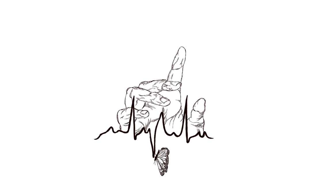 Heartbeat Hand, Prints - Etsy