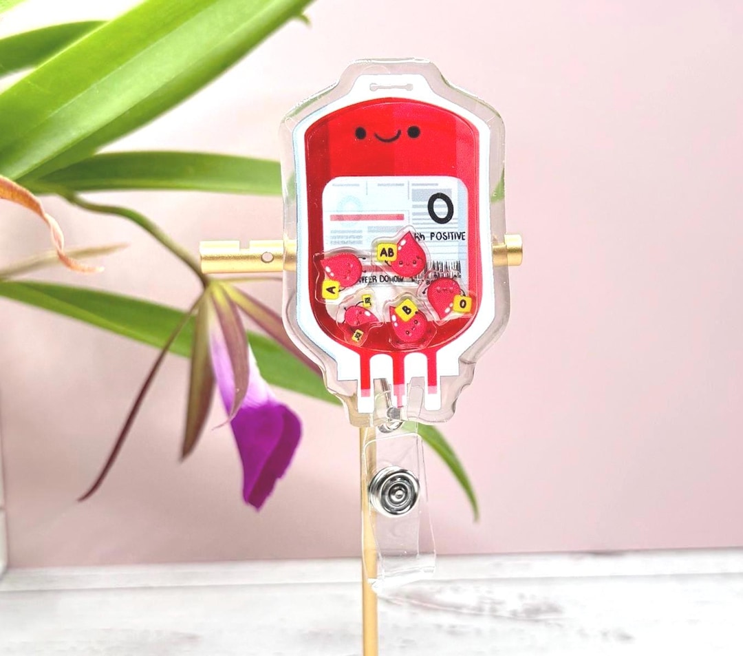 Blood Bag Shaker Badge Reel, Nursing Graduation Gift - Etsy
