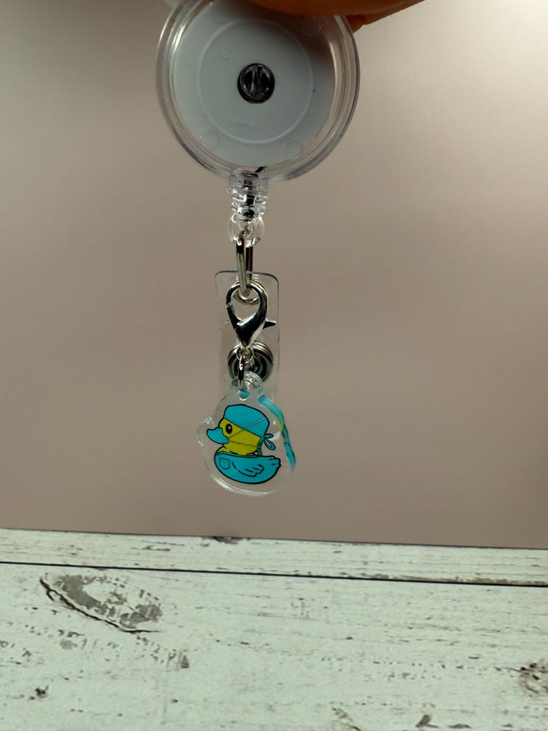 Duck in Scrubs Acrylic Badge Charm – Nurse ID Accessory - Etsy