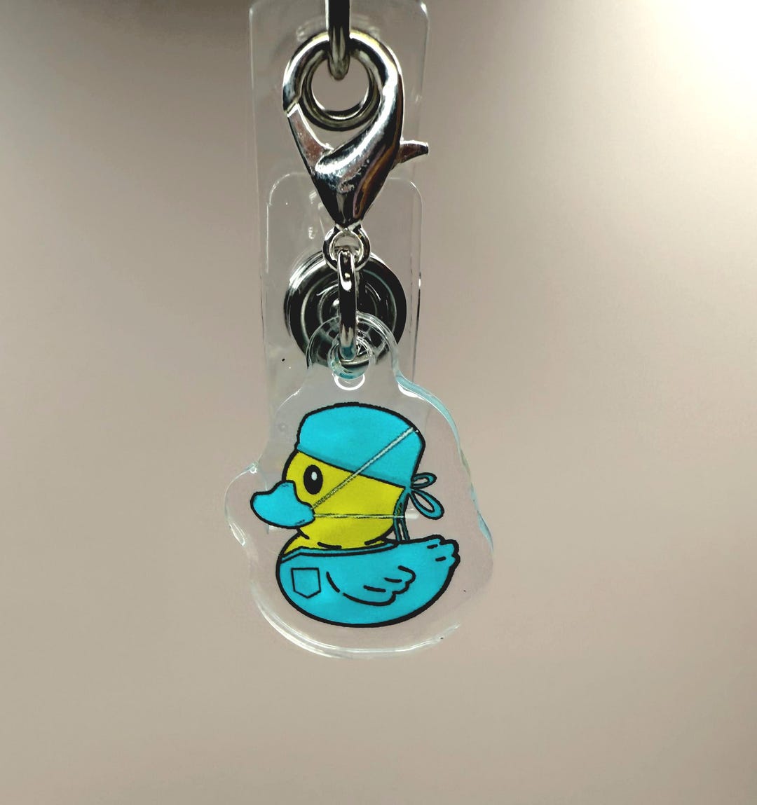 Duck in Scrubs Acrylic Badge Charm – Nurse ID Accessory - Etsy