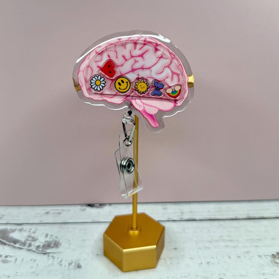 Brain Shaker Badge Reel: Mental Health Neuro Nurse ID Holder - Etsy