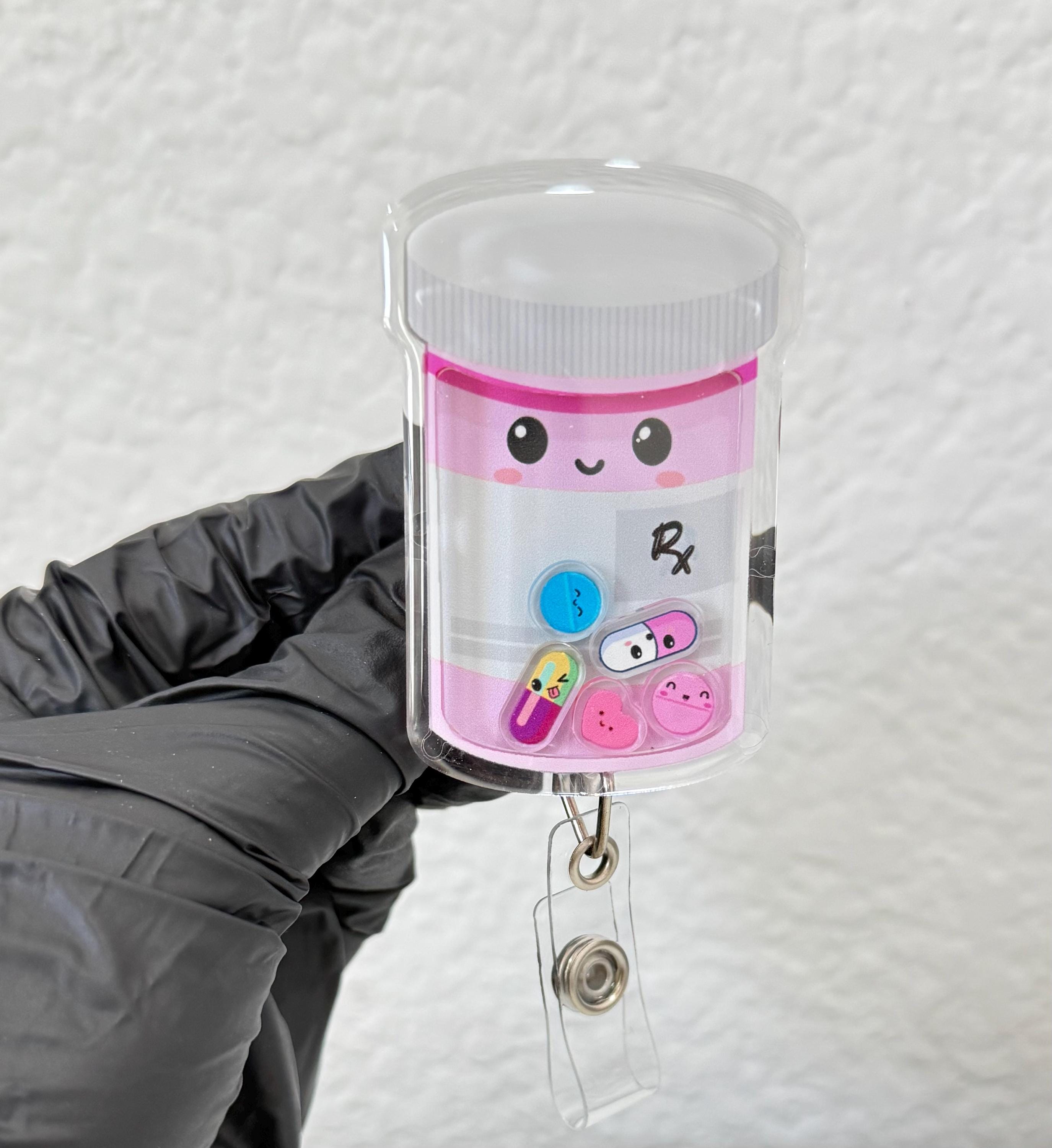 Chill Pills Shaker Retractable Badge Reel, Nurse ID Holder - Etsy